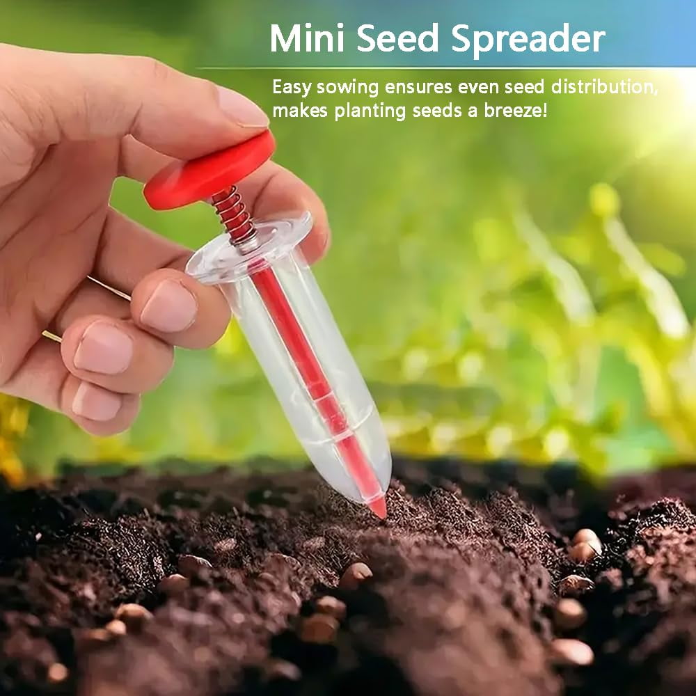 Rongkey 6 PCS Seed Spreader Set, H2FSD2024 Sowing Seed Dispenser, Small ...