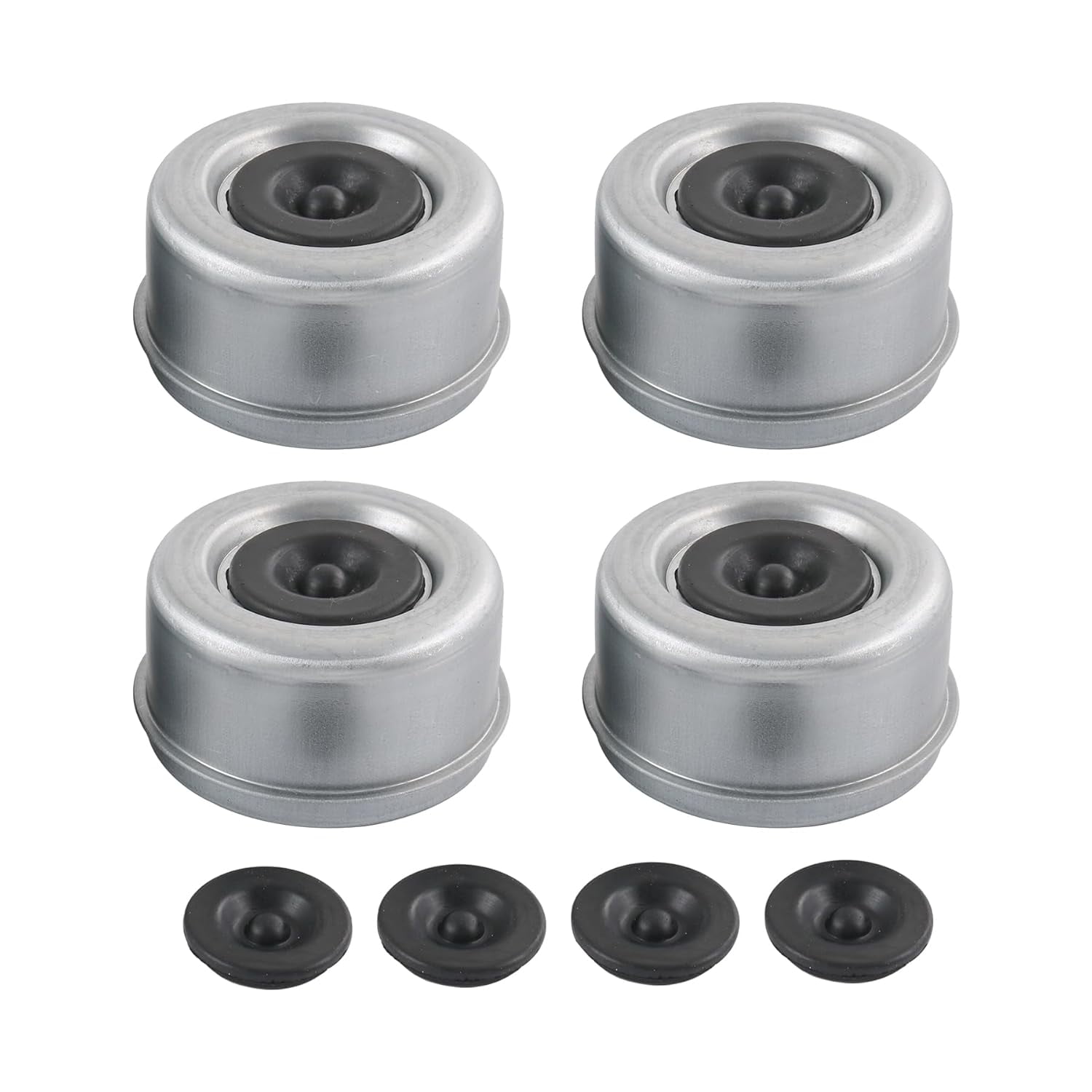Rongsi 4pcs 2.72" Trailer Axle Wheel Hub and Bearing Dust Cap with ...