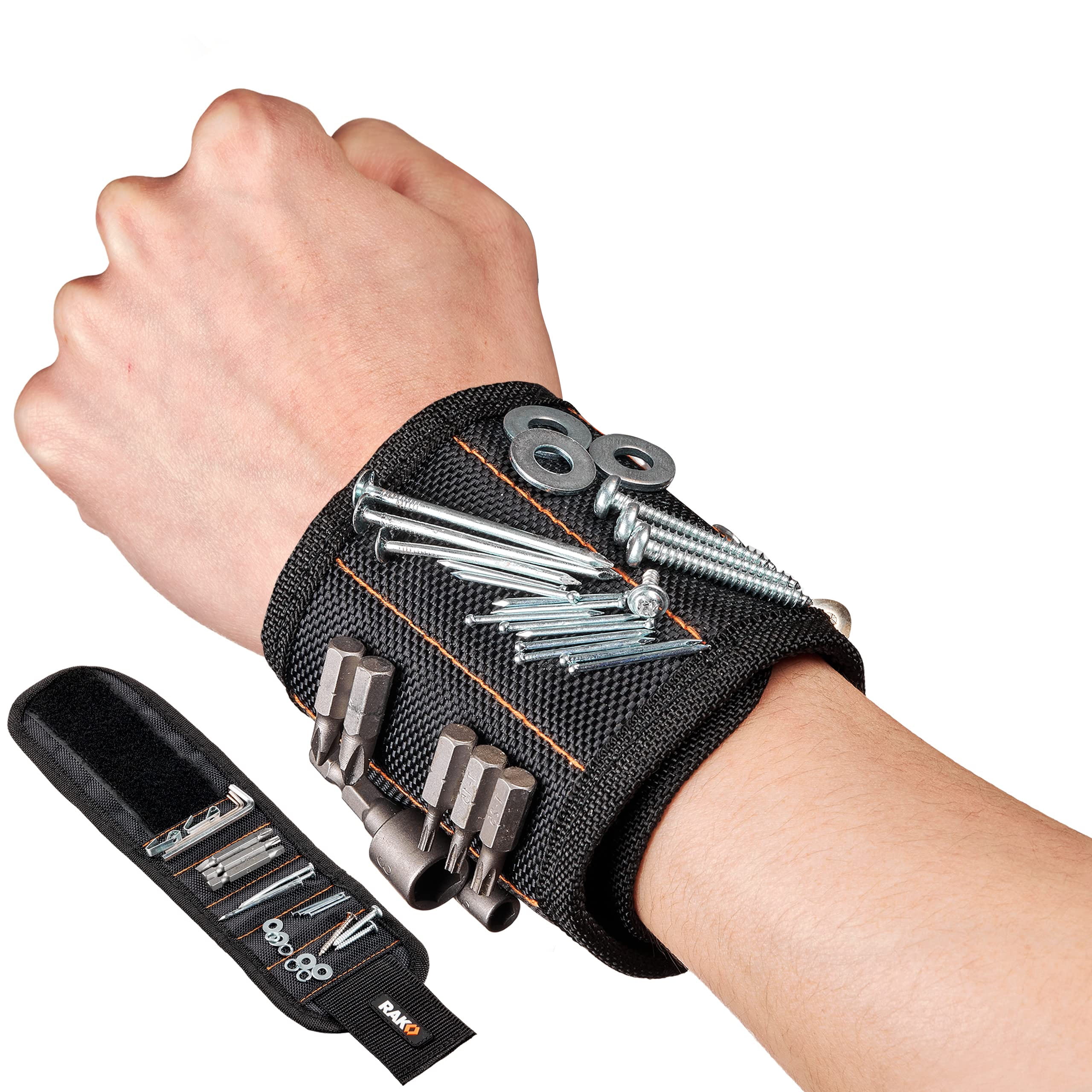Rongsi Magnetic Wristband - Tool Holder for Screws, Nails, Bolts - Gift ...