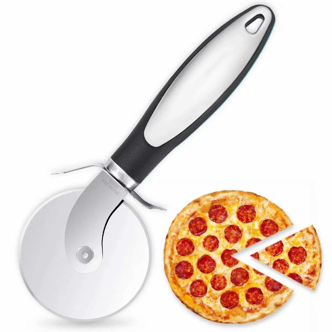 Rongsi Pizza Cutter - Stainless Steel Pizza Cutter Wheel, Super Sharp ...