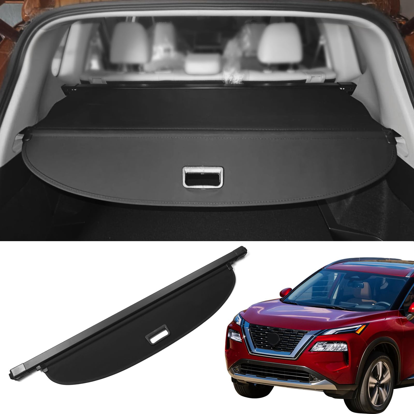 Rongtaod Cargo Cover Compatible with 2021-2025 Nissan Rogue Cargo Cover ...