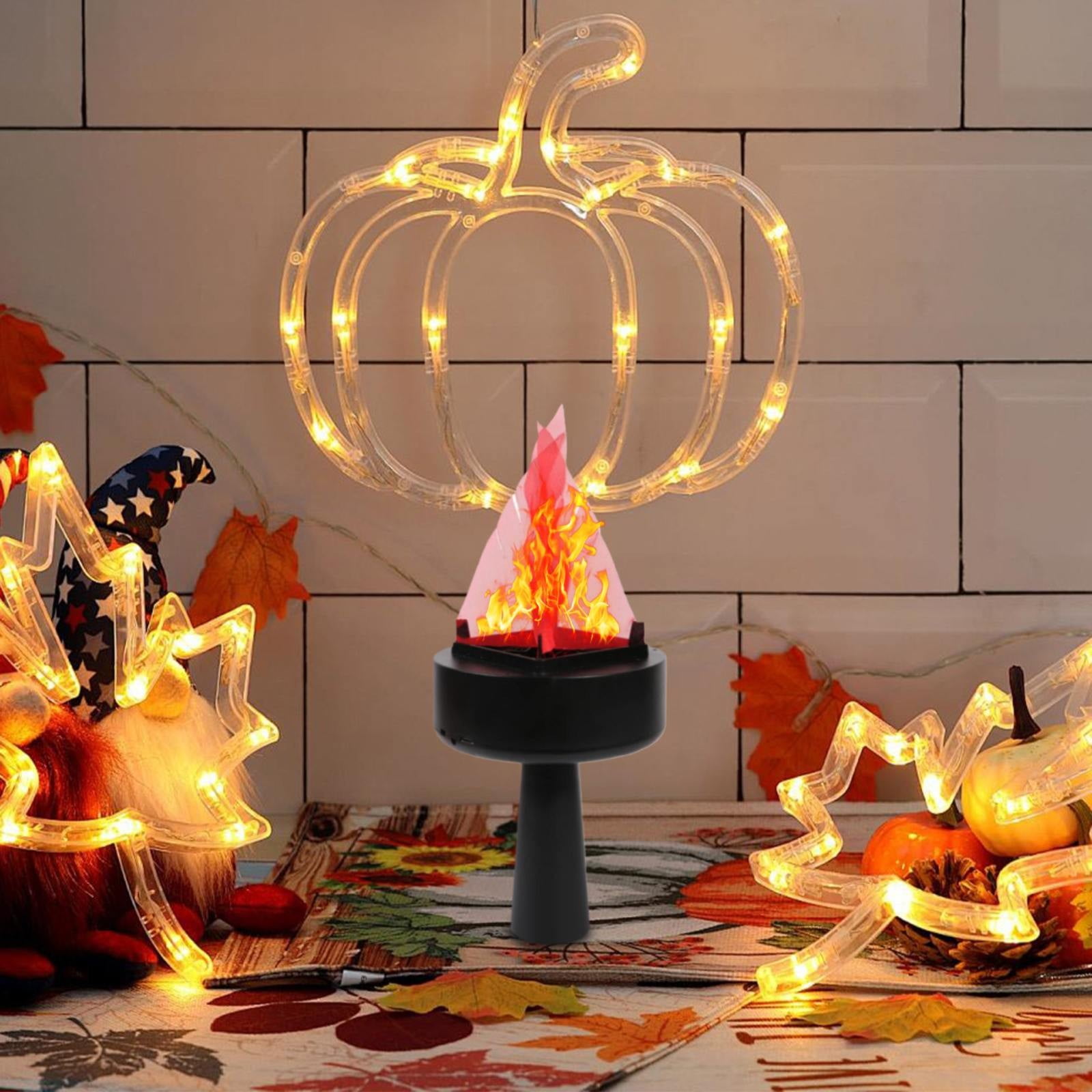 Rongxk 3D Fire Light USB Rechargeable Flameless Candles 3D Flame Lamp ...