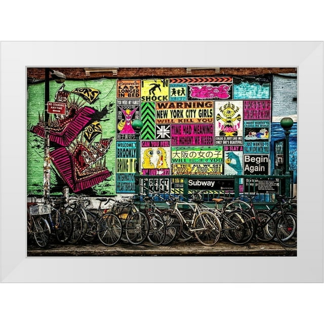 Ronin 14x11 White Modern Wood Framed Museum Art Print Titled - New York ...