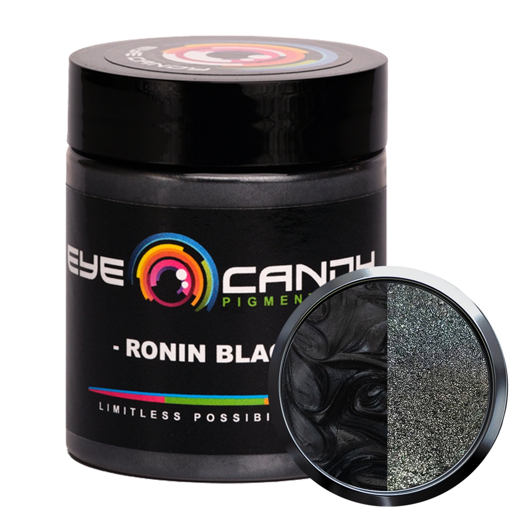 Ronin Black Mica Powder Pigment (25g) for DIY Crafts: Woodworking ...