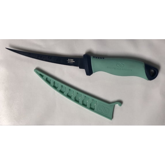 Ronin Sharp Fillet Knife w/Sheath 7" Seafoam - Walmart.com