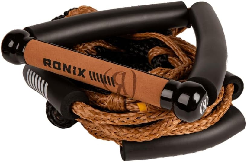 Ronix Bungee Surf Rope w/10 in. Handle Hide Grip - 25ft. 5-Sect. Rope ...