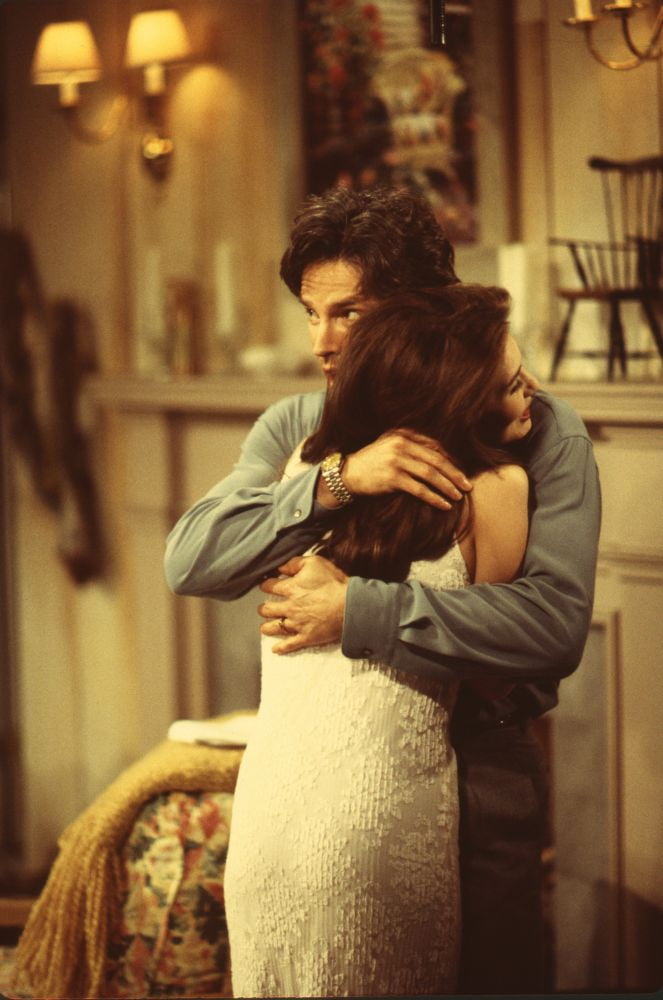 Ronn Moss Hugging Hunter Tylo On Set Of Bold & Beautiful Photo Print (8 ...