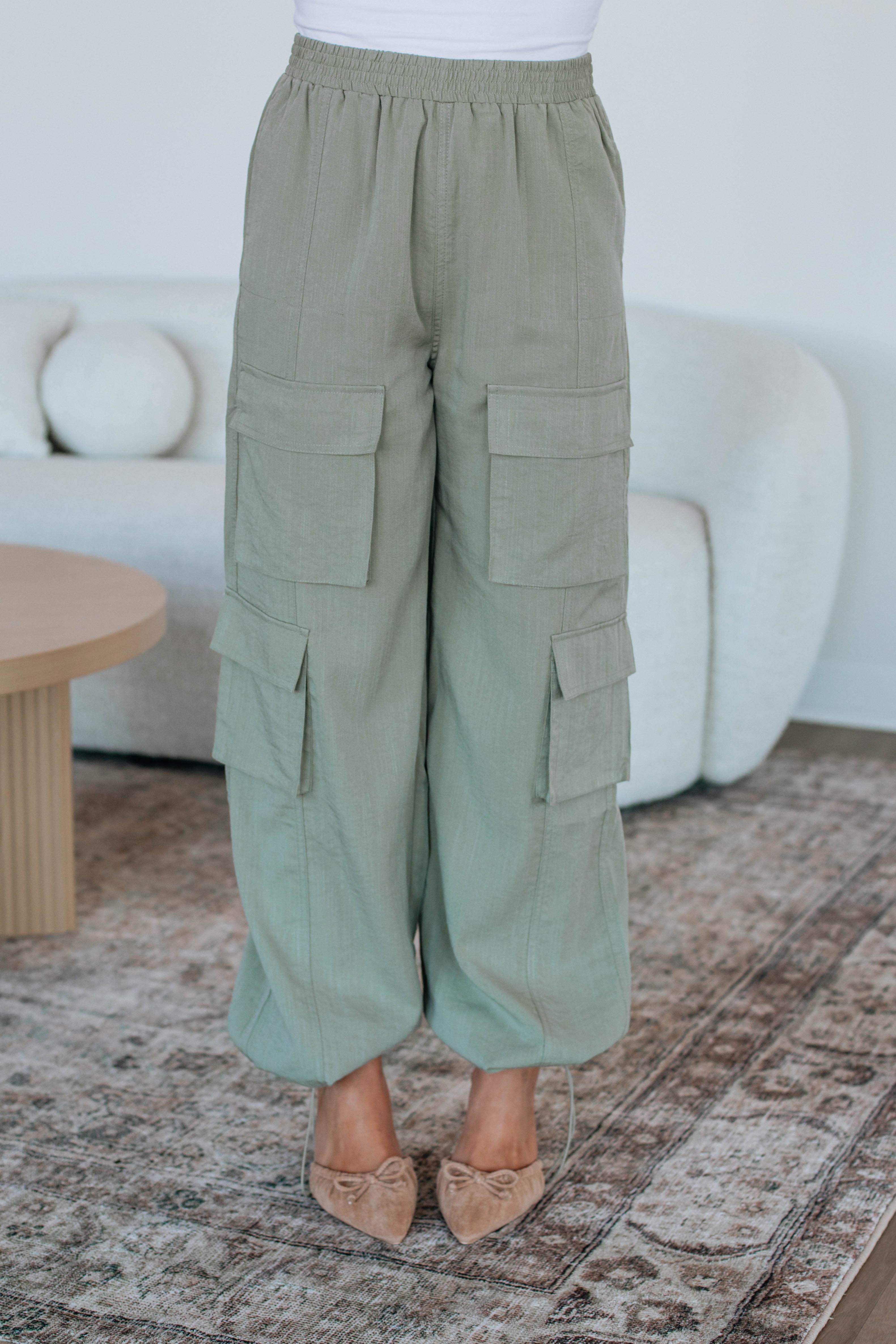 Ronni Cargo Pants - Light Olive - Walmart.com