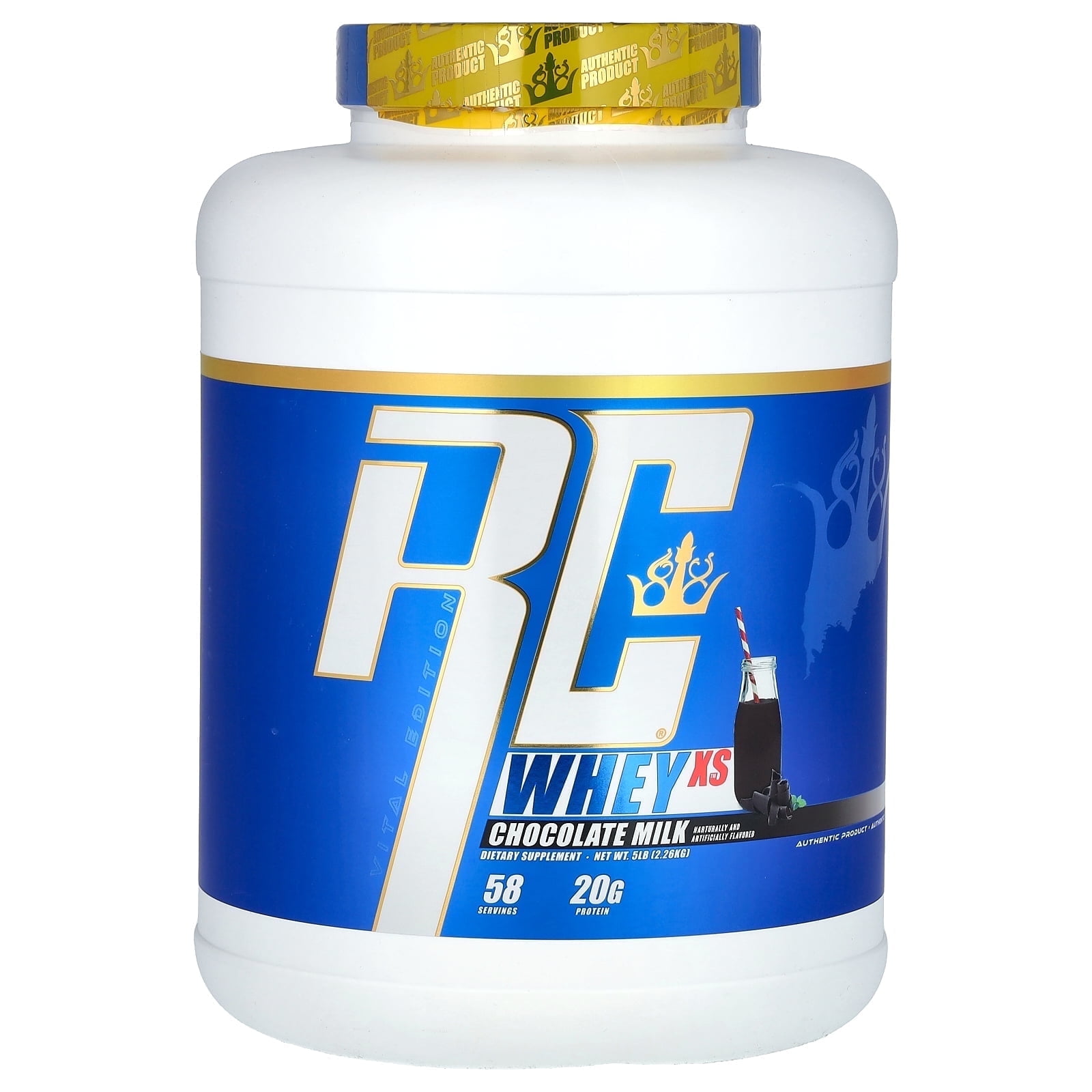 Ronnie Coleman Signature Series Whey XS Unflavored Whey Protein 5 Pound ...