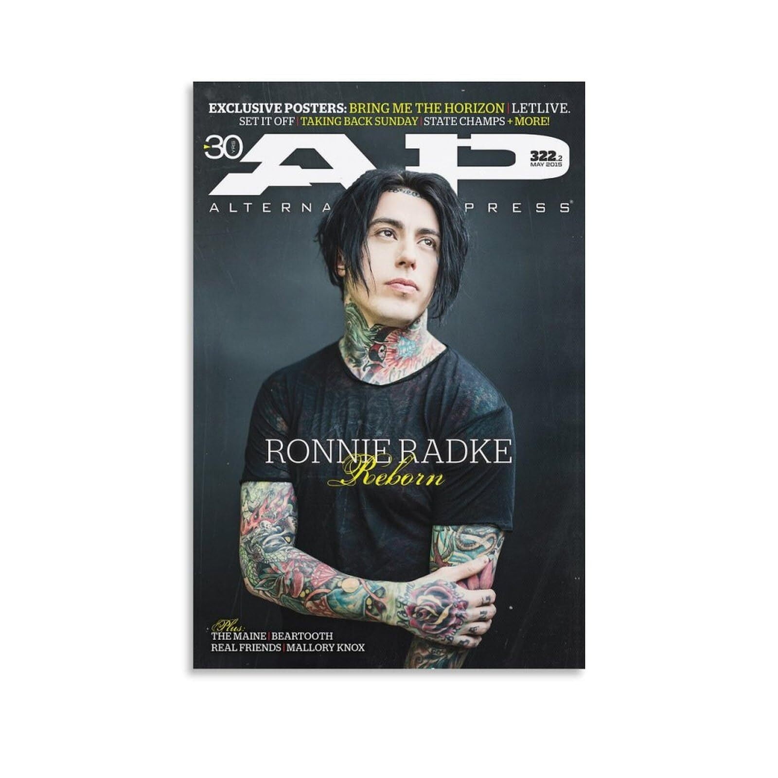 Ronnie-Radke-singer Posters- Home Decor Poster Wall Art Hanging Picture ...