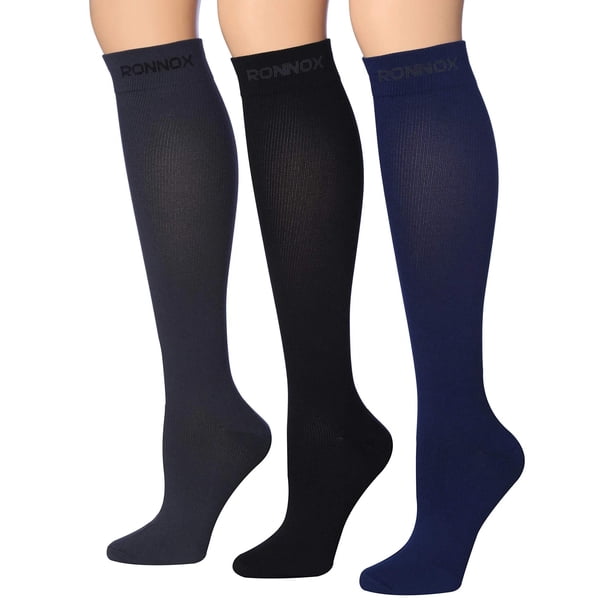 Ronnox Compression Socks for Men & Women Colorful Patterned Knee High ...