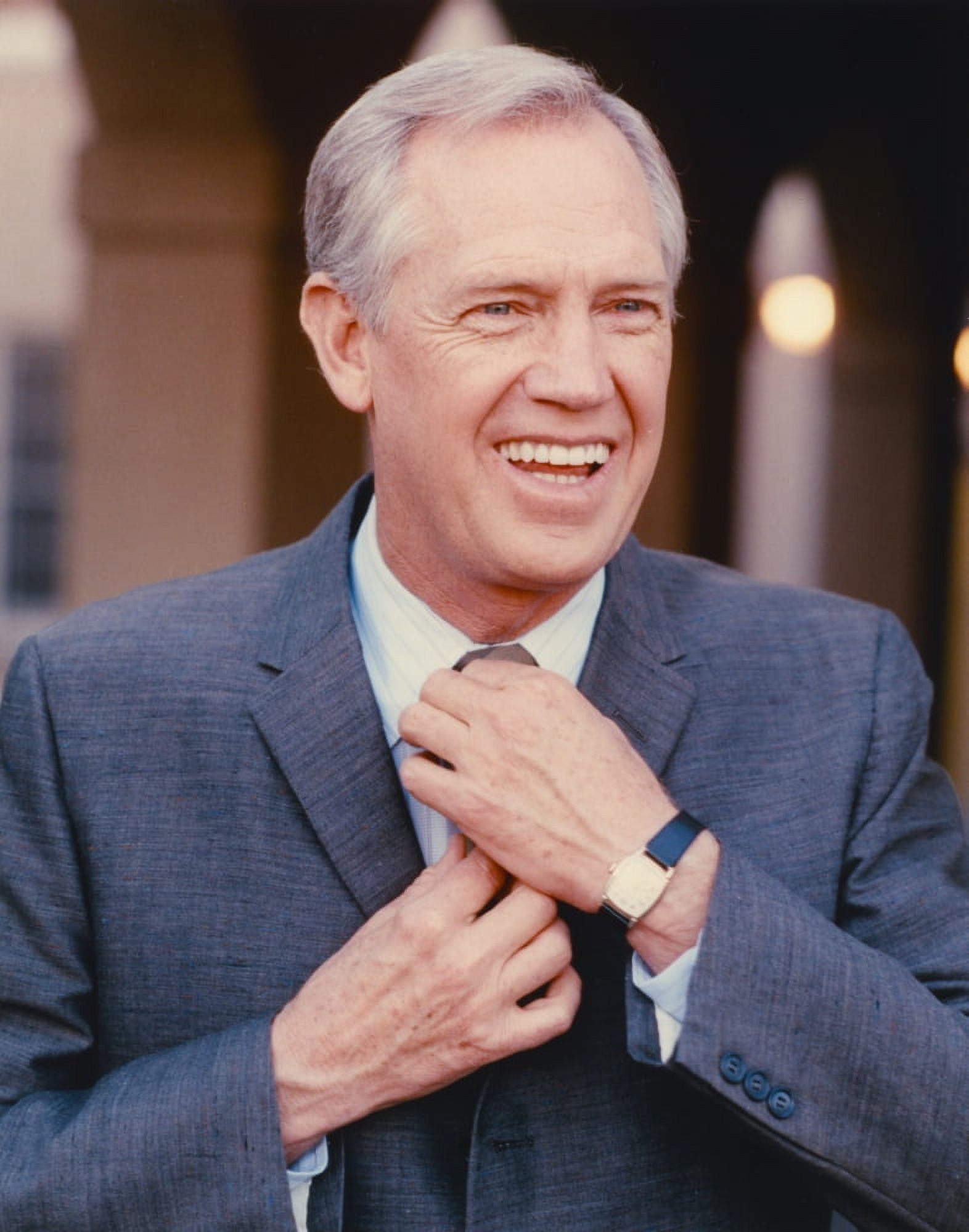 Ronny Cox Fixing Tie in Blue Tuxedo Photo Print (24 x 30) - Walmart.com