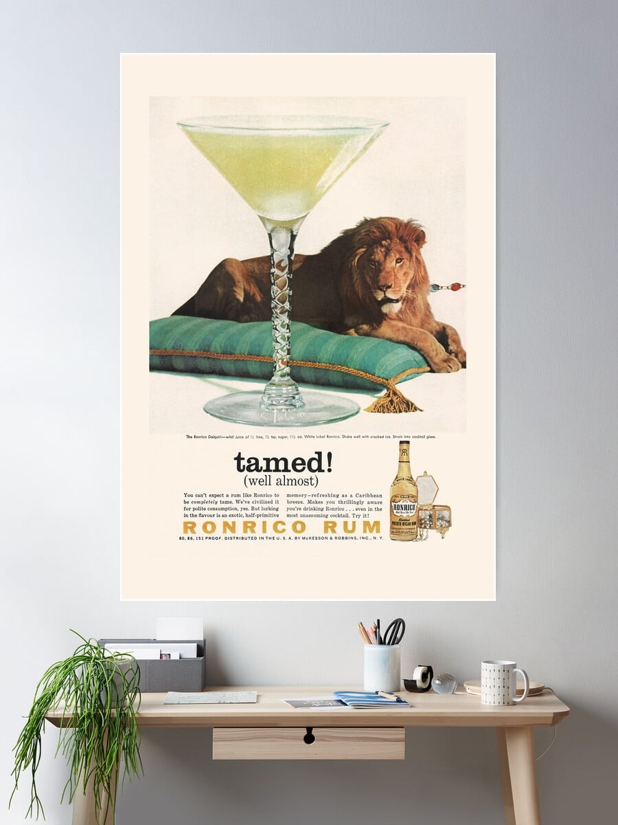 Ronrico Rum Poster Wall Art, Modern Wall Decor For Living Room Bedroom ...