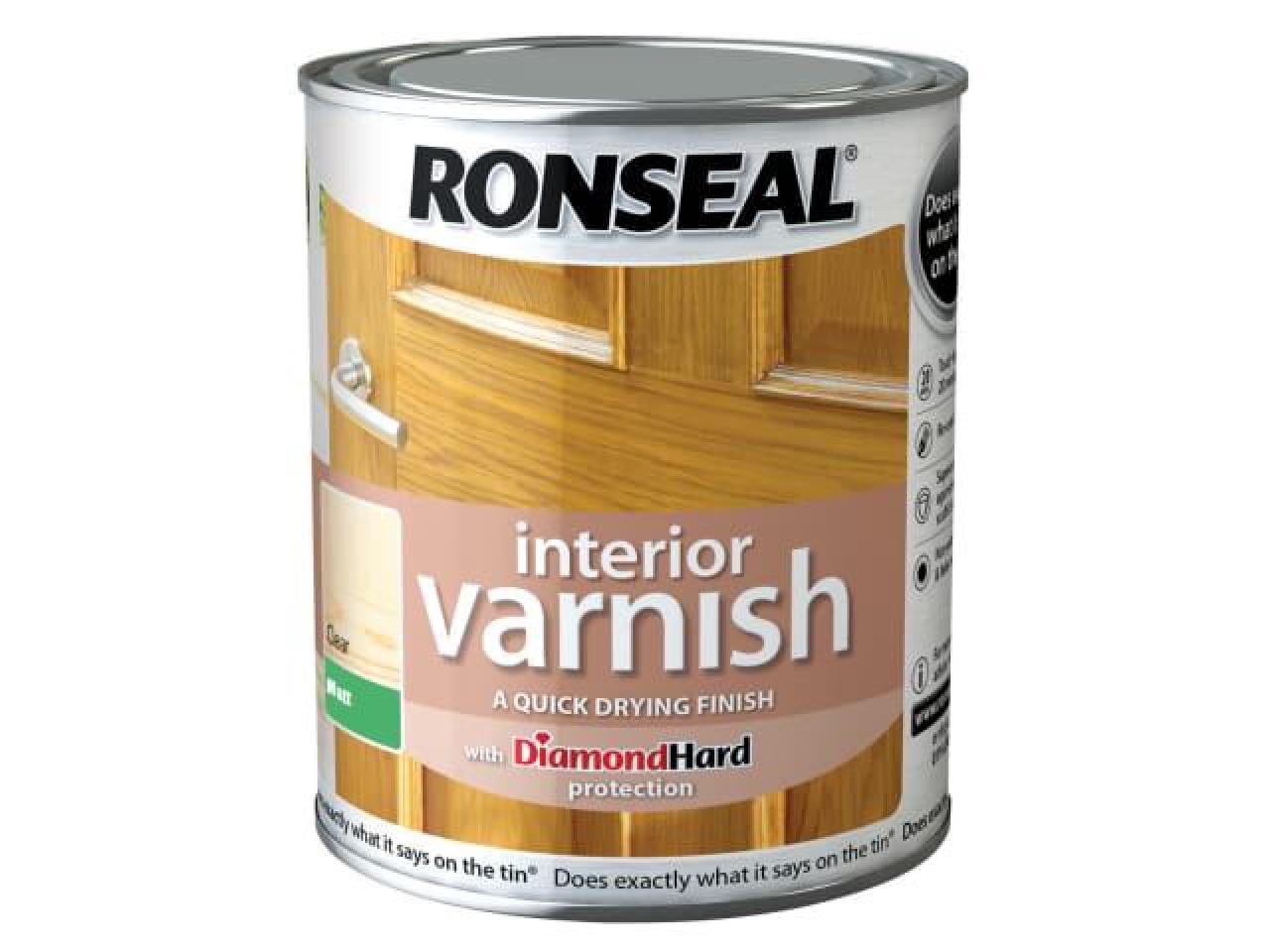Ronseal - Interior Varnish Quick Dry Matt Clear 250ml - Walmart.com