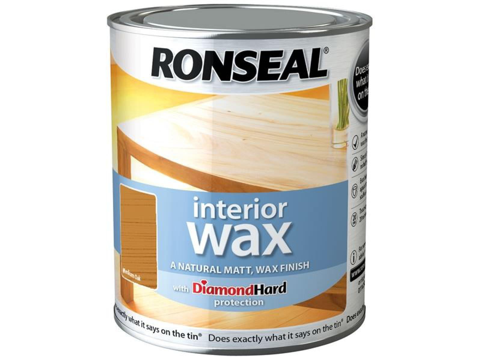 Ronseal - Interior Wax Medium Oak 750ml - Walmart.com