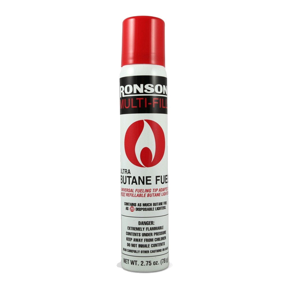 Ronson Ultra Butane Fuel 2.75oz Multi-Fill with Refillable Tips (Pack ...