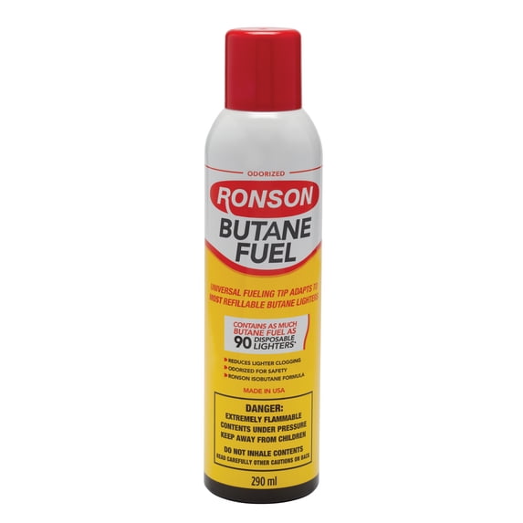 Ronson 290ml Odorized Butane Fuel for Refill of Candle, Multipurpose ...