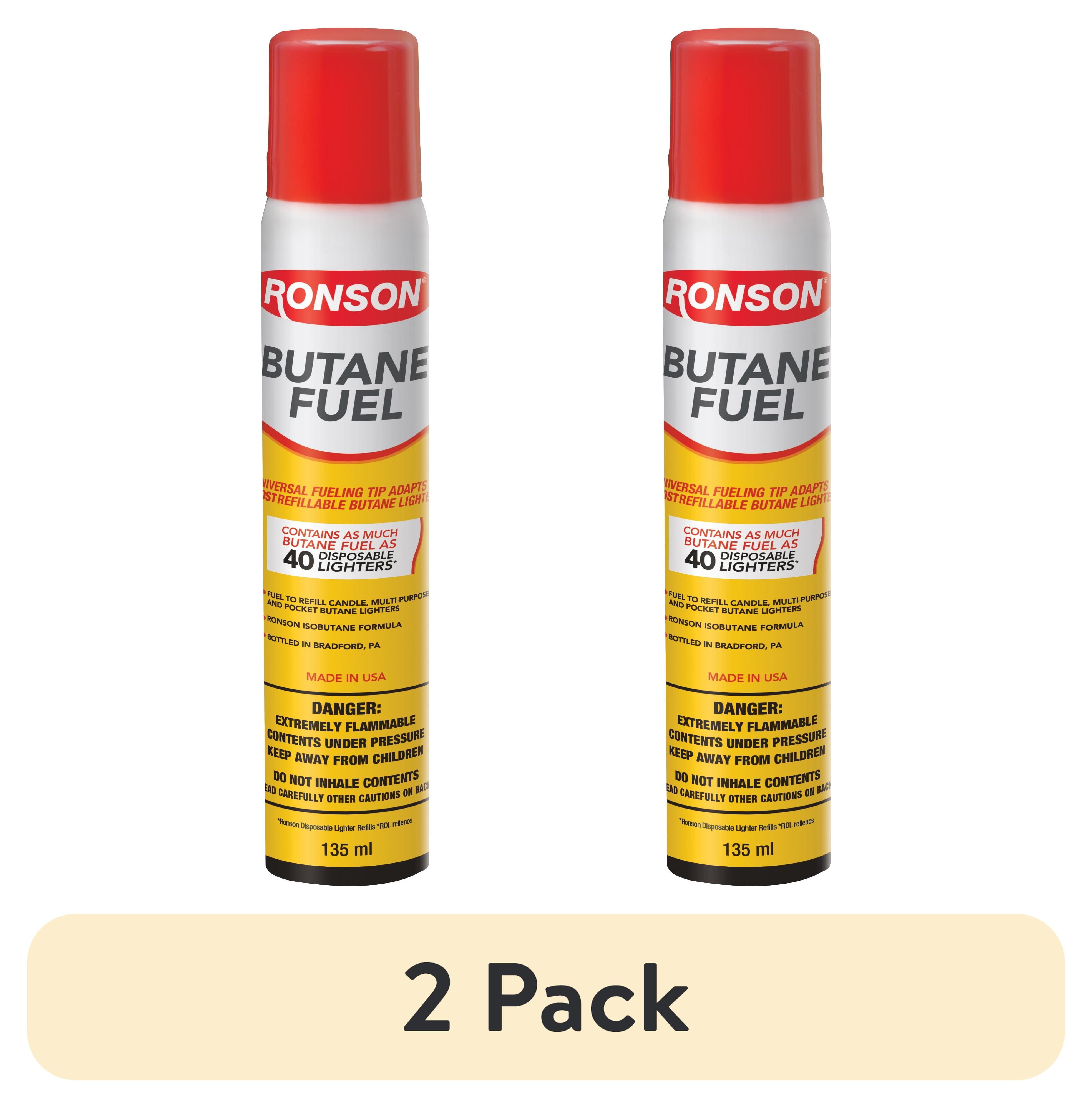 (2 pack) Ronson 78 gram Butane Fuel - Walmart.com