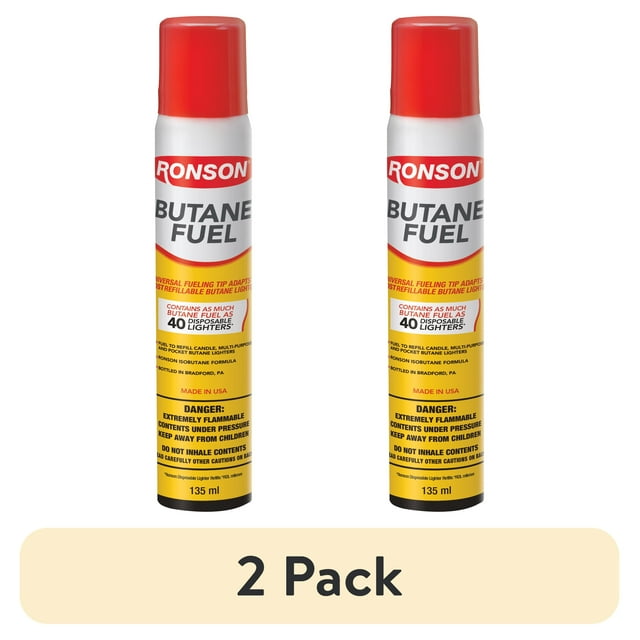(2 pack) Ronson 78 gram Butane Fuel - Walmart.com