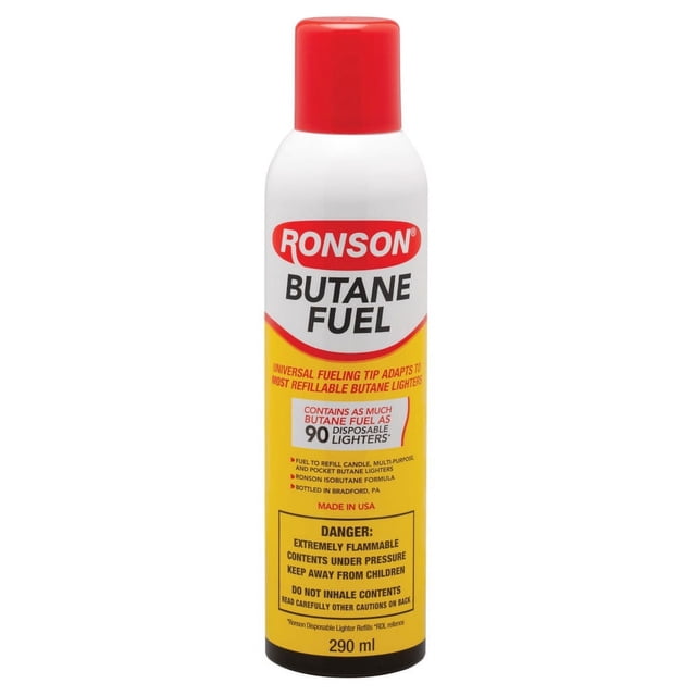 Ronson Multi-Fill Ultra Butane Fuel - 5.82 oz. can with Refill Tips ...