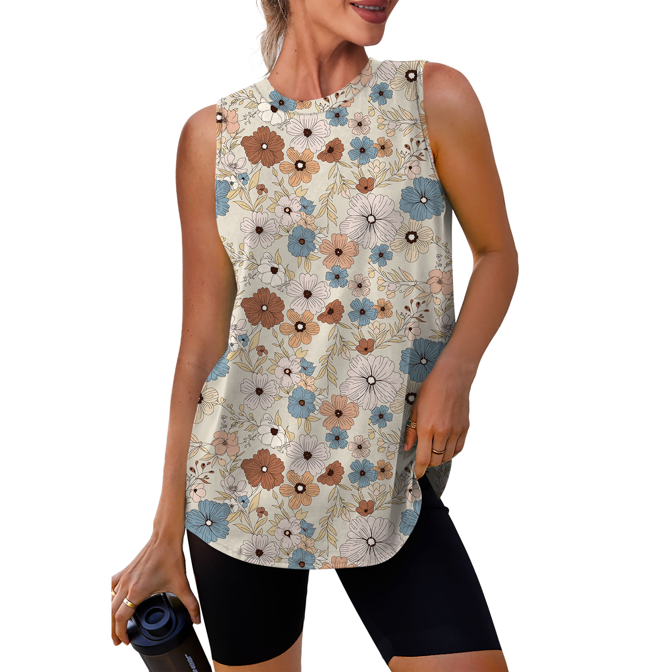 Ronuti Womens Workout Tank Tops Lightweight Sleeveless Shirts for Women ...