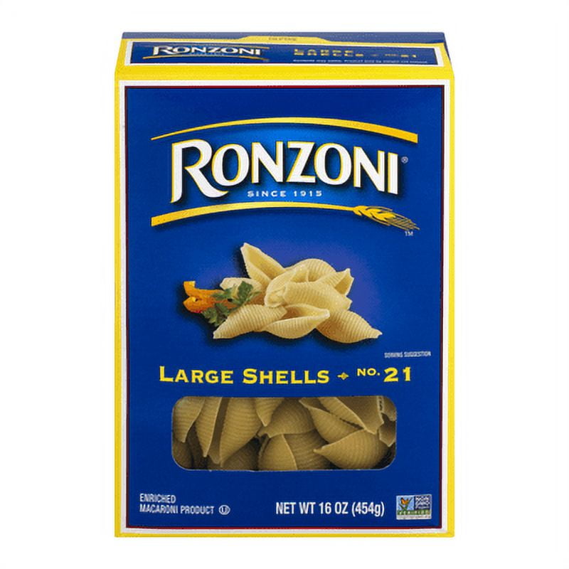 Ronzoni Large Shells 16 oz box (Pack of 6) - Walmart.com