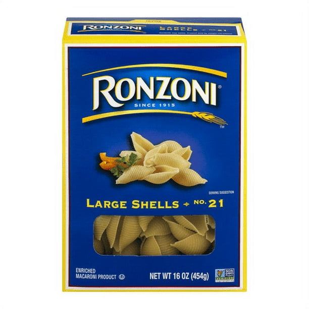 Ronzoni Large Shells 16 oz box (Pack of 6) - Walmart.com