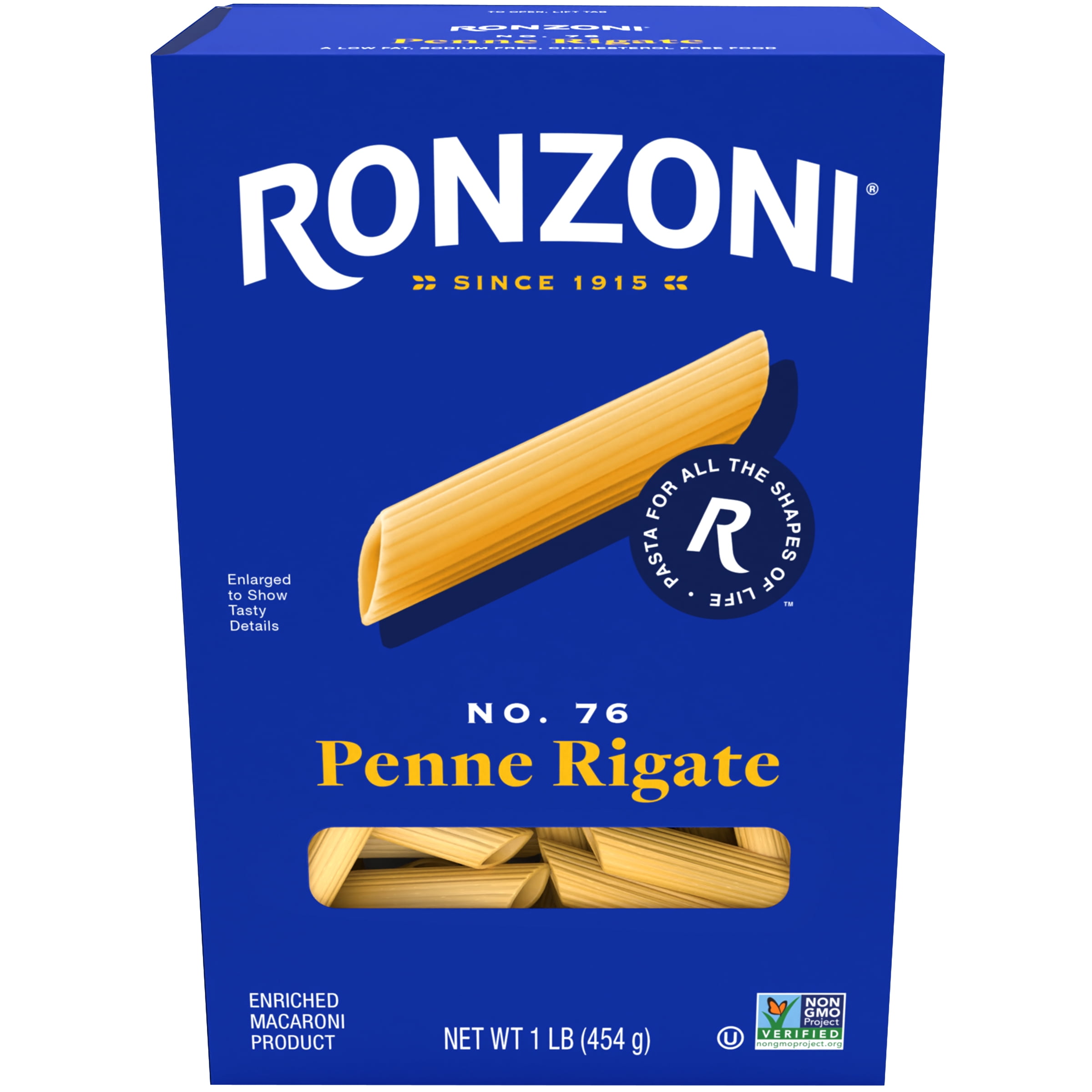 (2 pack) Ronzoni Penne Rigate, 16 oz, Ridged Non-GMO Pasta for Chunky ...