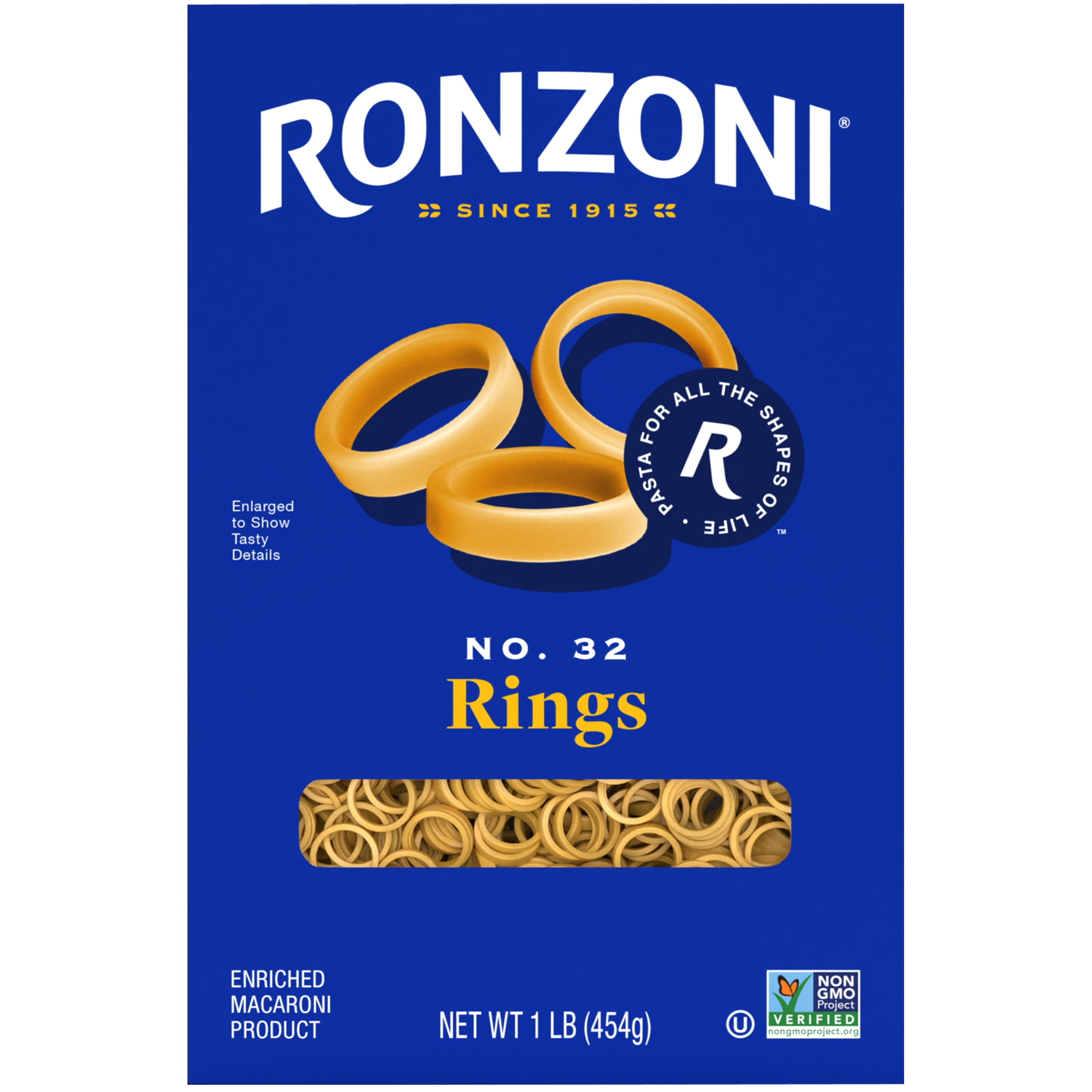 Ronzoni Anellini Rings Pasta, Non-GMO, 16 oz Box for Soups and Salads ...