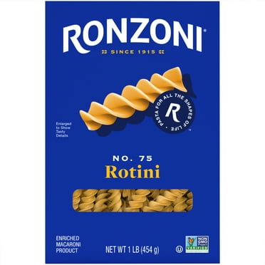 (2 pack) Ronzoni Medium Shells, 16 oz, Non GMO, Mid-Size for Thick ...