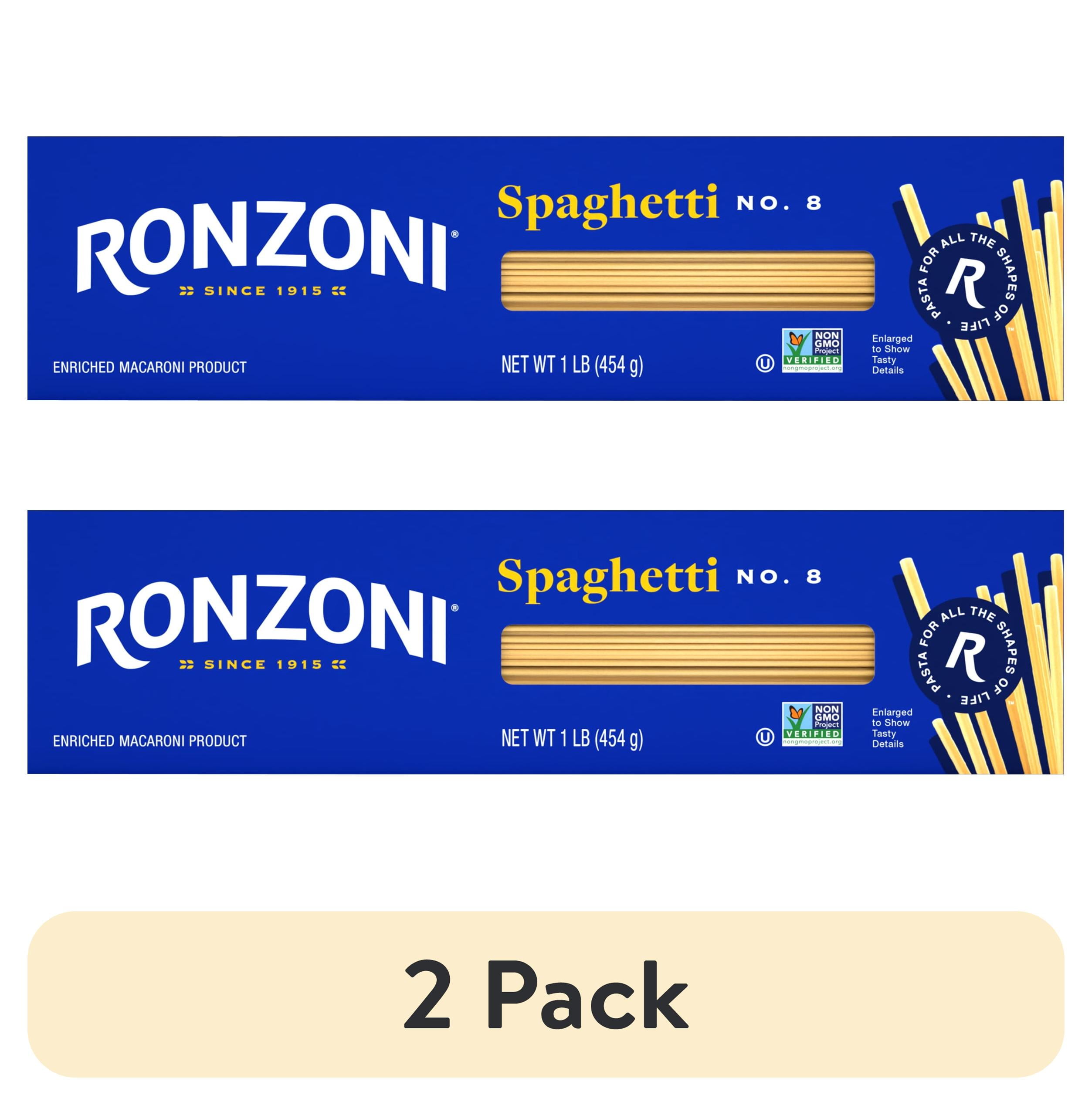 (2 pack) Ronzoni Spaghetti Classic Pasta, Fish Free, 16 oz, Great Taste ...