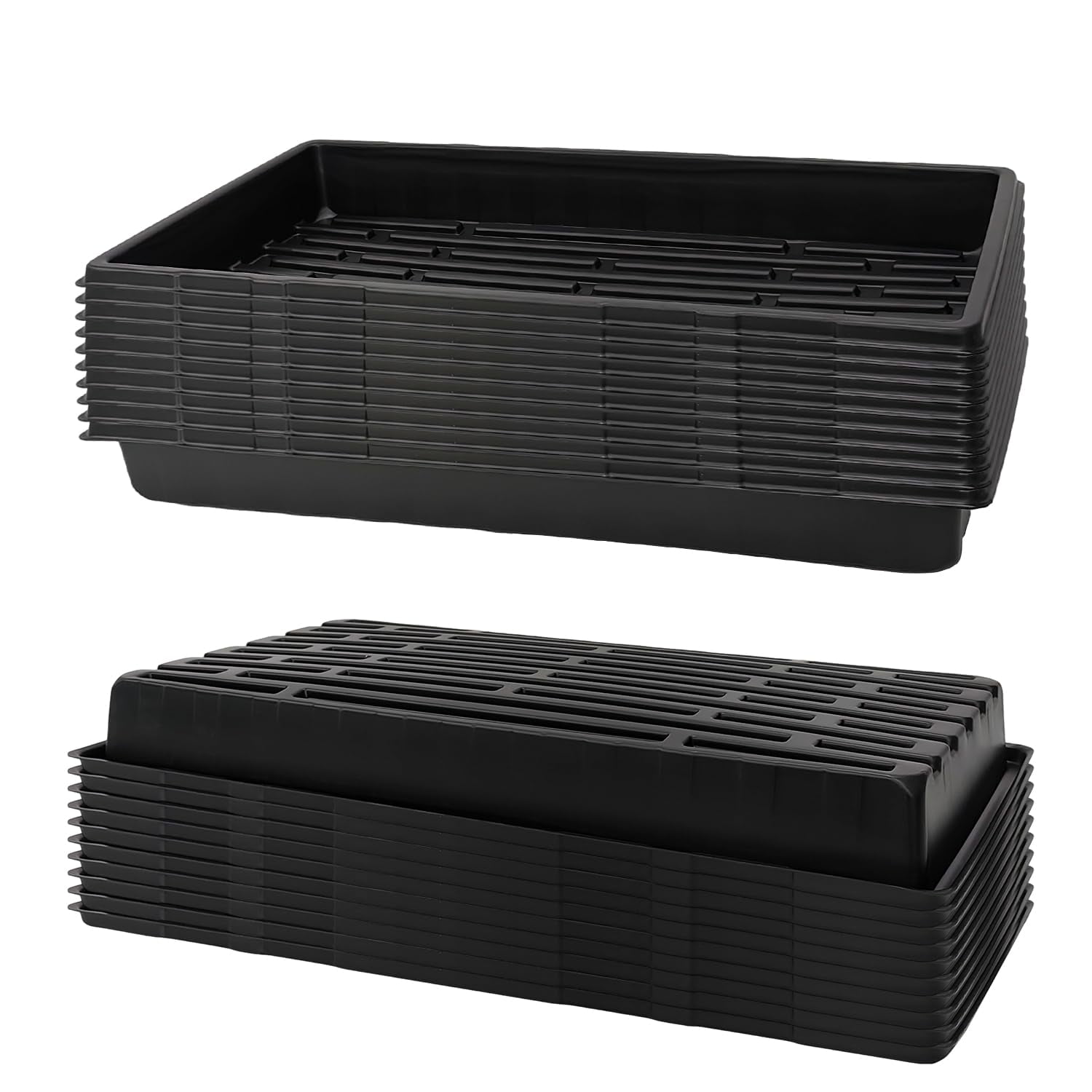 RooTrimmer 20 Pack FEV6 1020 Trays, No Drain Holes, Extra Thick Heavy ...