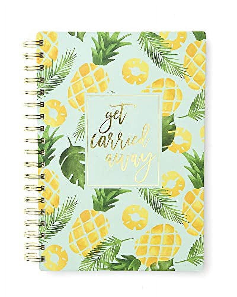 Roobee 'Get Carried Away' Gold Foil & Pineapple Notebook - Walmart.com