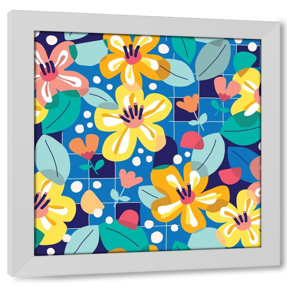Roochita Chachra 26x26 White Modern Wood Framed Wall Art Titled ...