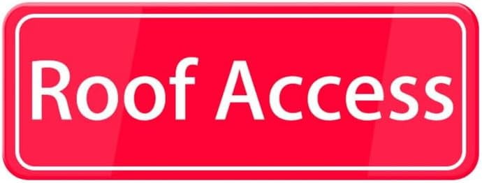 Roof Access Sign, 10"X3" Acrylic Warning Sign, Door Wall Labels Sign ...