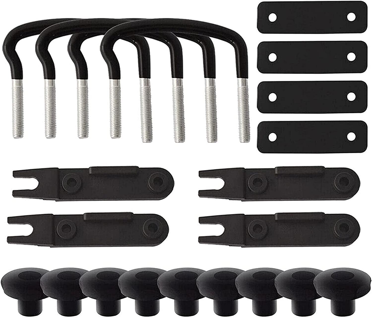 Roof Box U-Bolt Clamps, Stainless Steel Adjustable Roof Box U-Bolts ...