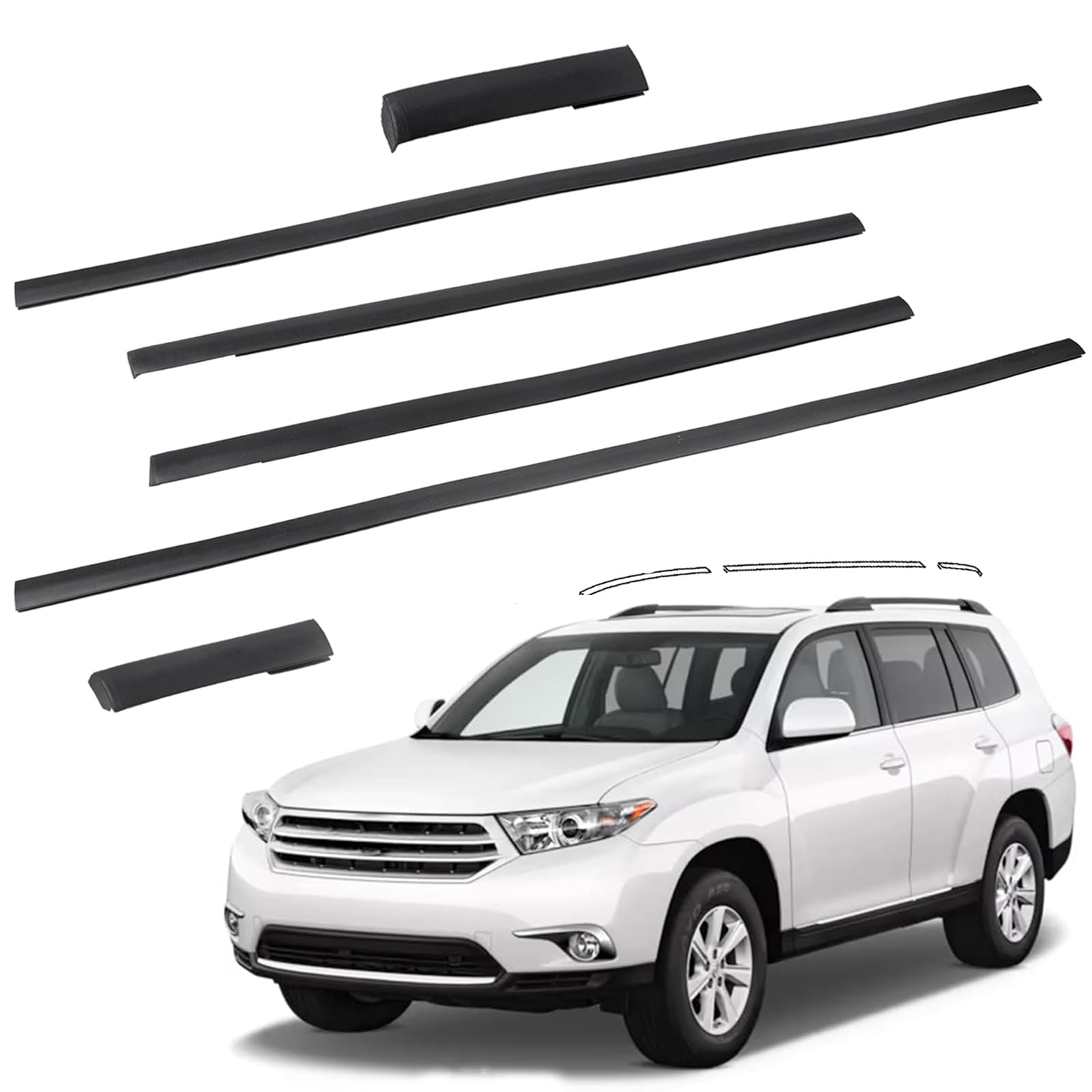 Roof Drip Side Finish KEF16 Trim Molding Left & Right Side Compatible ...