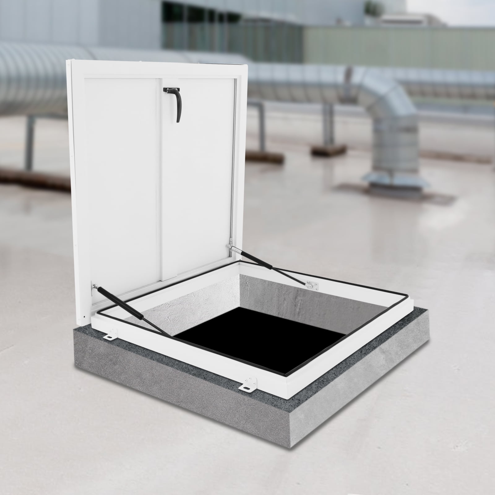 Roof Hatch, Roof Access Hatch, Roof Security Door White 27.5*27.5in ...