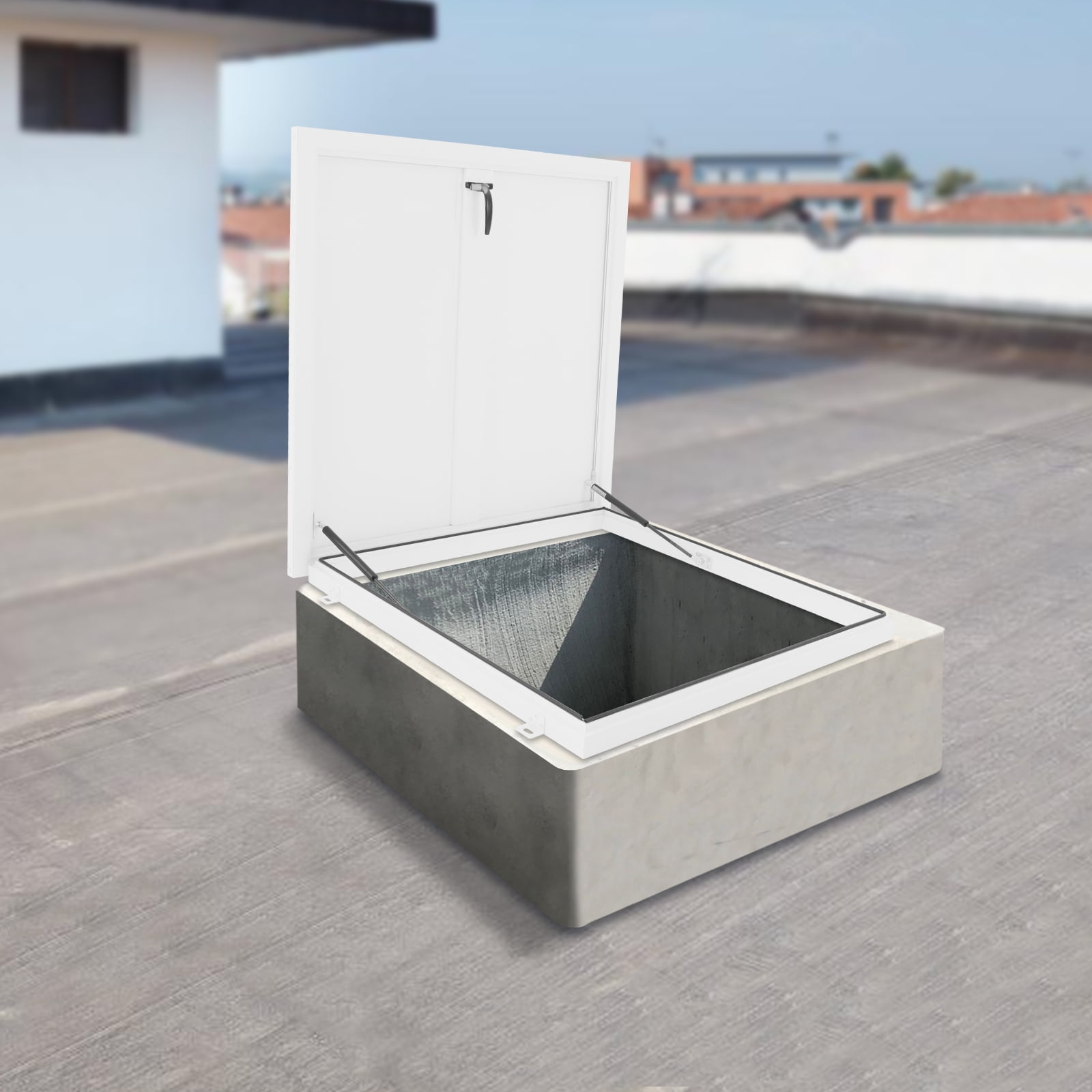 Roof Hatch, Roof Access Hatch, Roof Security Door White 31.5*31.5in ...