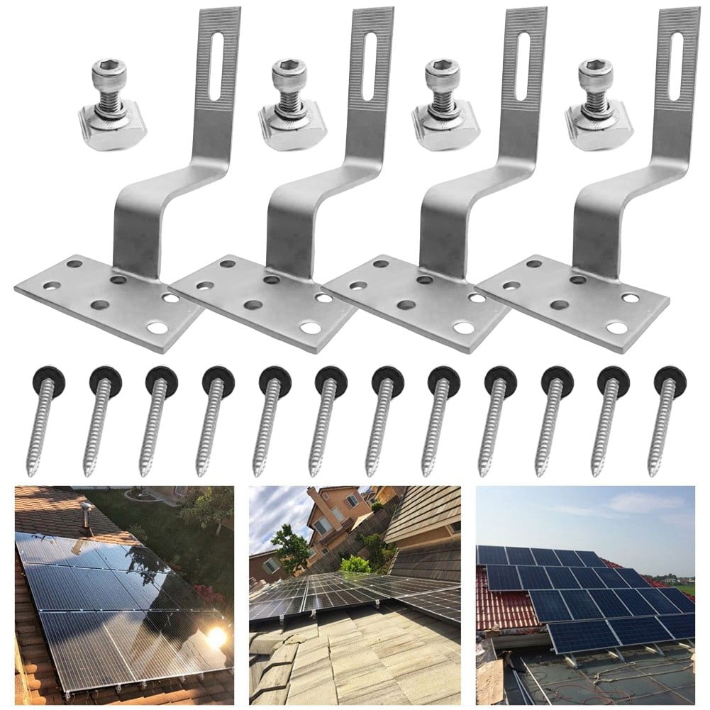 Roof Hook Photovoltaic Solar Mount Stainless Steel Roof Hook for Solar ...