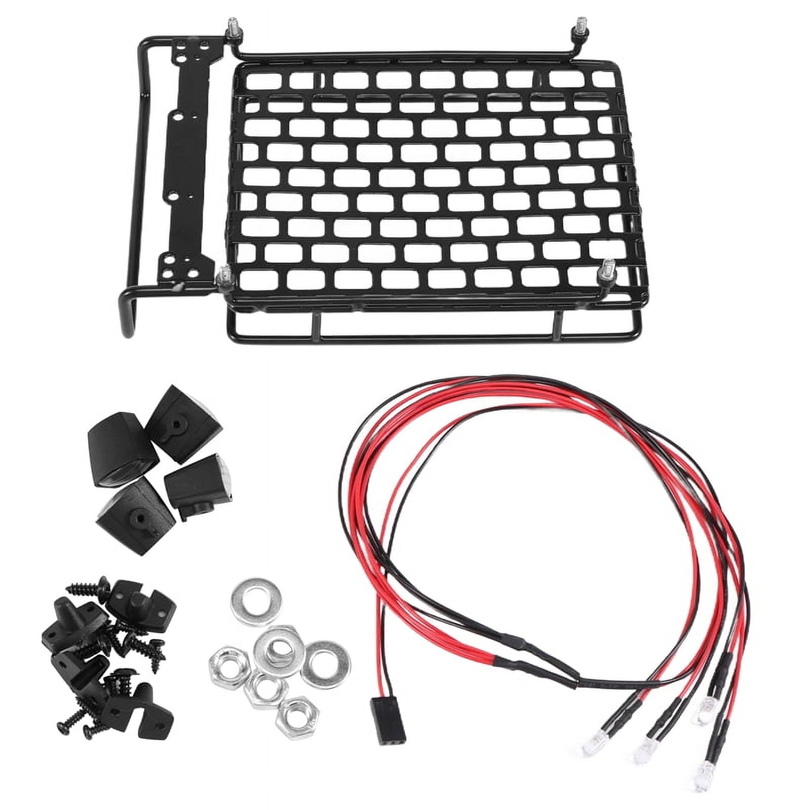 Roof Luggage Rack LED Light Bar for CC01 Axial SCX10 Aluminum Alloy ...