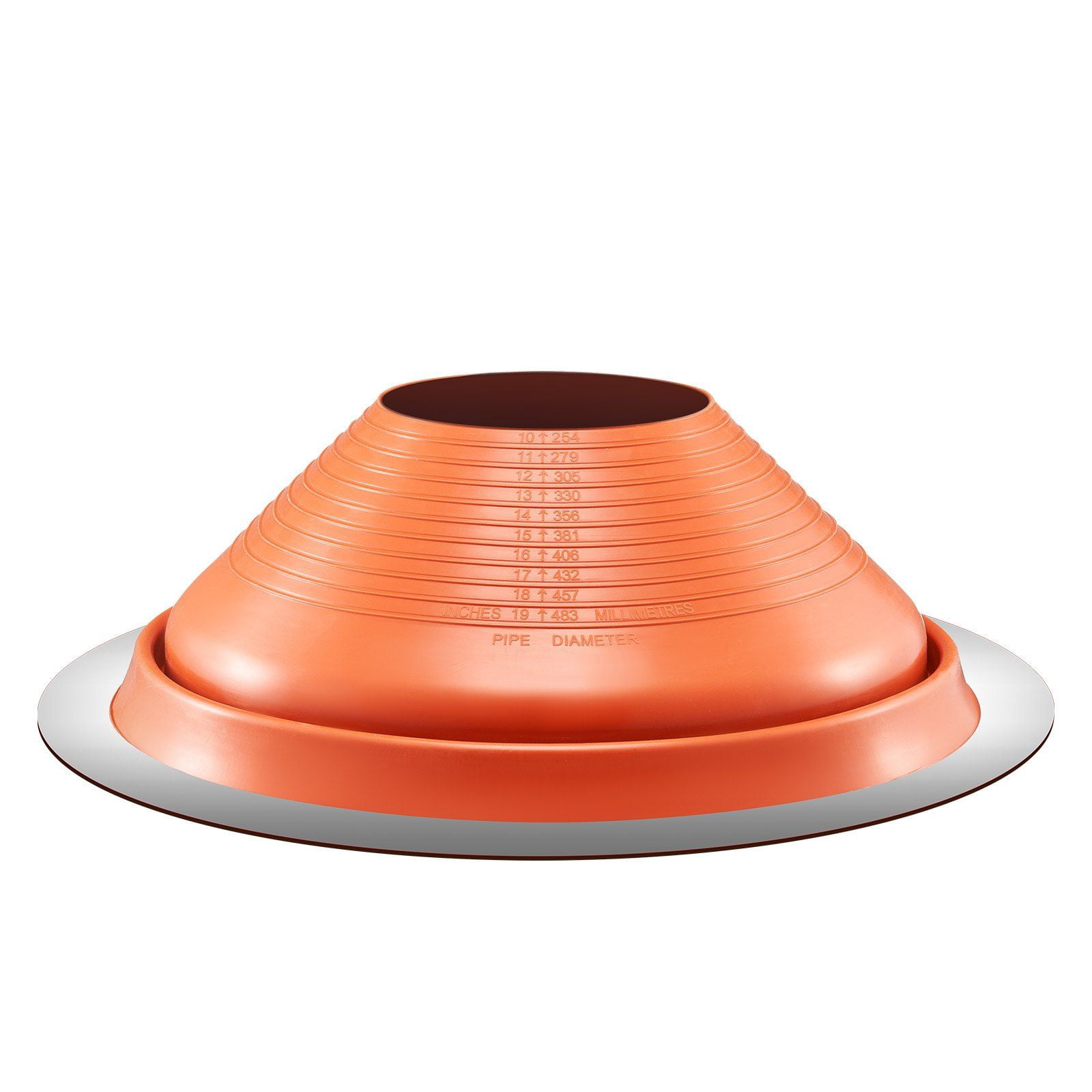 Roof Pipe Flashing Boot 10-19 Inch - High Temp Silicone Flexible Vent ...