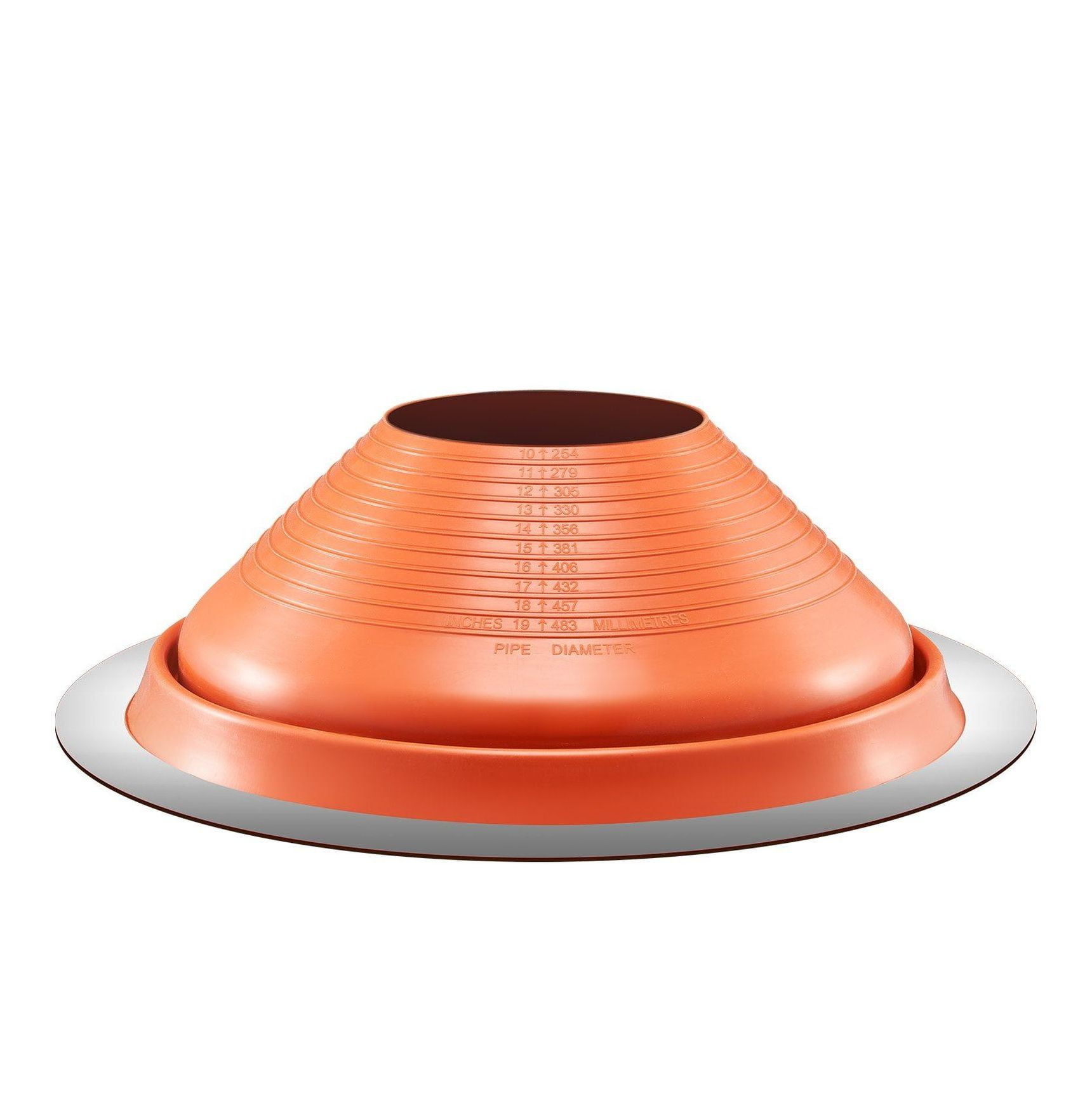 Roof Pipe Flashing Boot 10-19 Inch - High Temp Silicone Metal Roof Vent ...