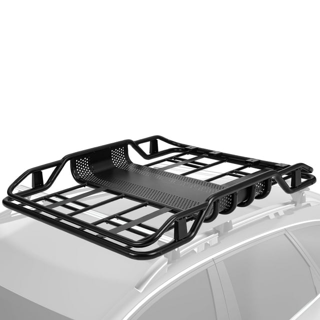 Roof Rack Basket, 63 x 37.8 Inch Heavy Duty Car Carriers Rooftop Basket ...