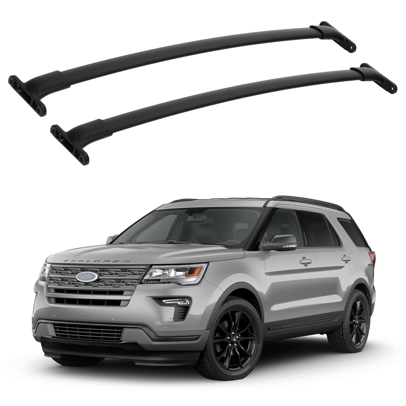 Roof Rack Cross Bar Fit for 2016-2019 Ford Explorer, Heavy Duty Steel Ford Explorer Cross Bars ...