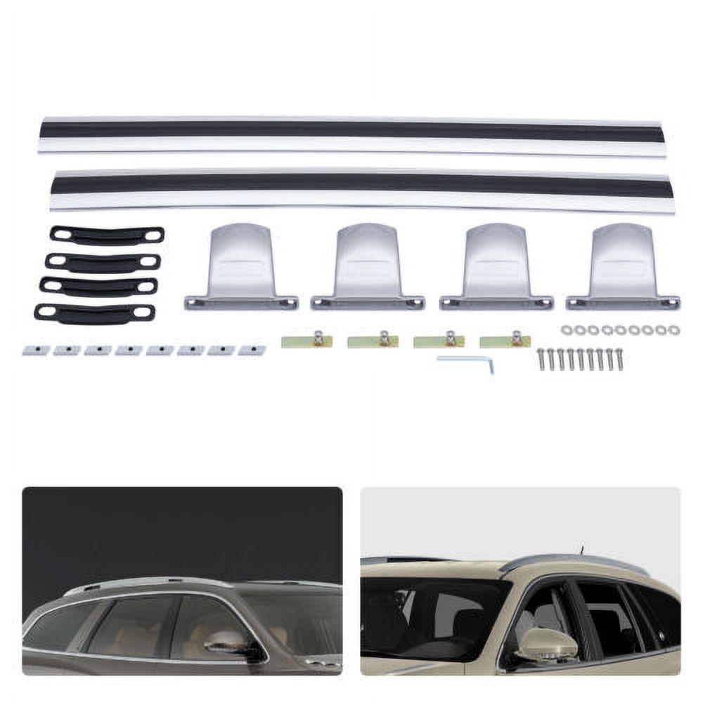 Roof Rack Cross Bar Luggage Cargo Carrier Set Silver For Buick Enclave ...