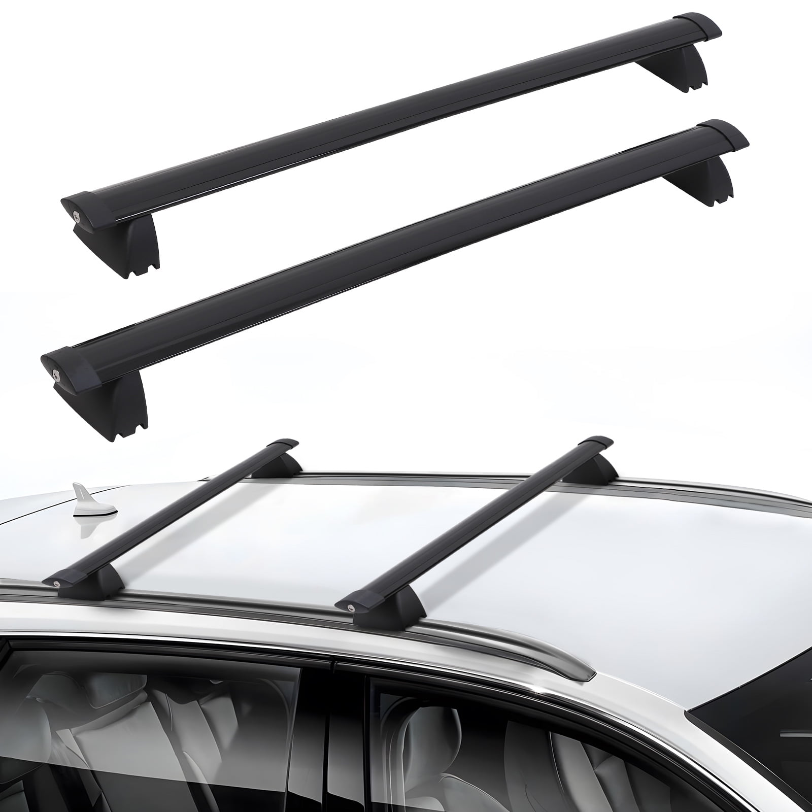 Roof Rack Cross Bars for 2011-2021 Gran d Cherokee with Grooved Side ...