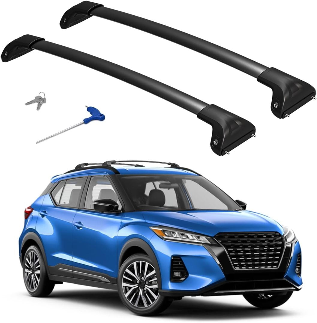 Roof Rack Cross Bars Compatible with Nissan Kicks 2017 2018 2019 2020 ...