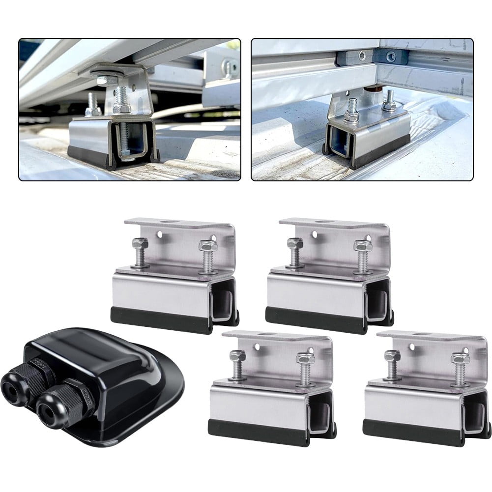 Roof Rack Mount Kits Drill-Free Installation Grade 304 Stainless Steel ...