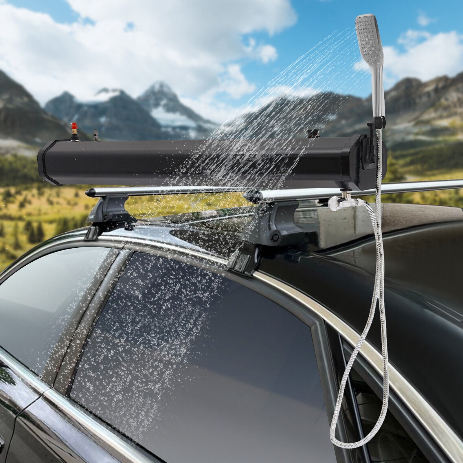 Roof Rack Mount Road Shower, Portable Water Tank for Camping, Outdoor ...